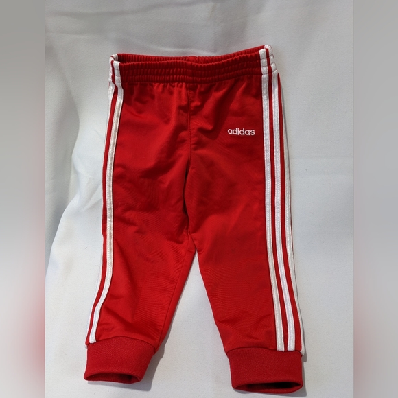 adidas | Bottoms | Adidas Red Track Pants | Poshmark